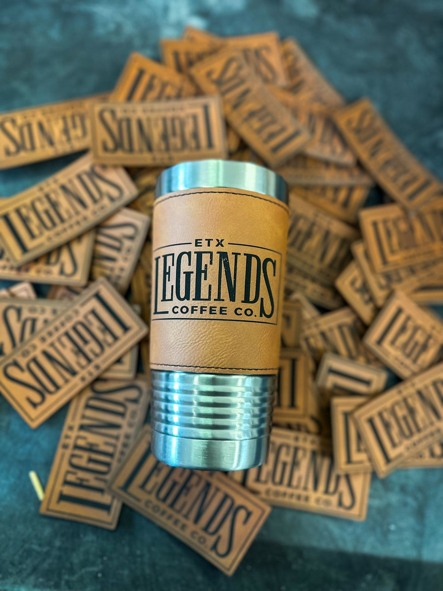 ETX Legends Coffee Tumbler Leatherette – alterdindustries