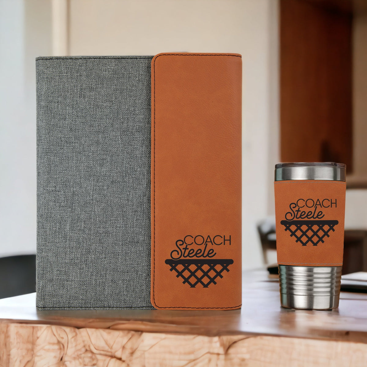 Personalized Basketball Coach Portfolio & Tumbler Gift Set - The ...