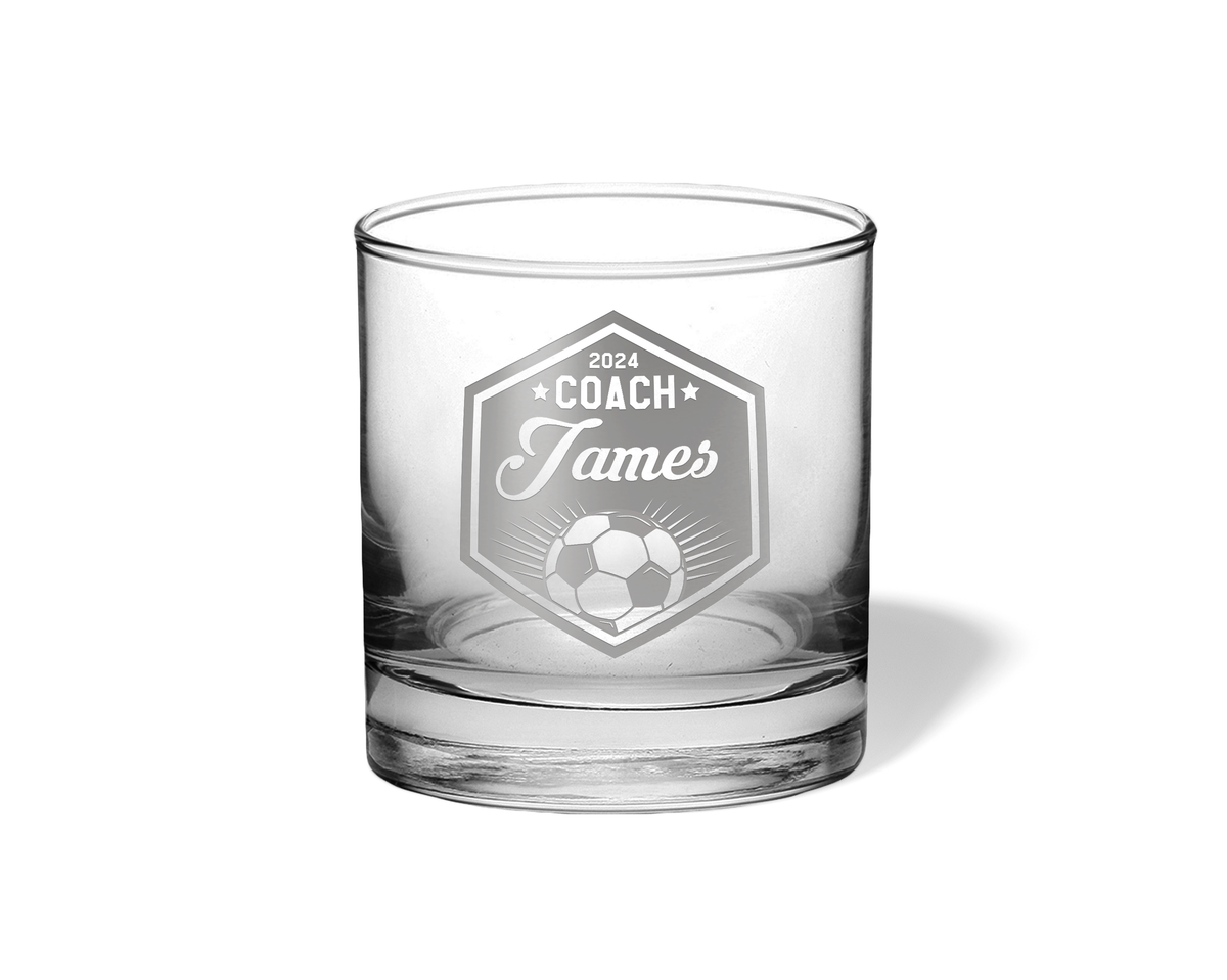 Personalized Soccer Coach Glass | Custom Beer Pint & Whiskey Glass ...