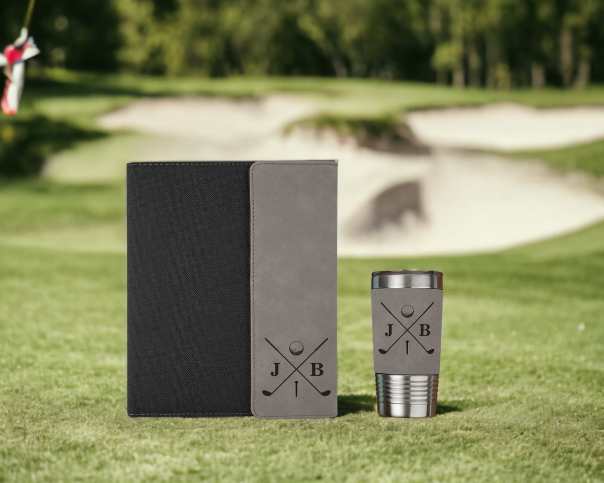 Personalized Monogram Golf Portfolio | Gift for Dad, Husband, Golfer ...