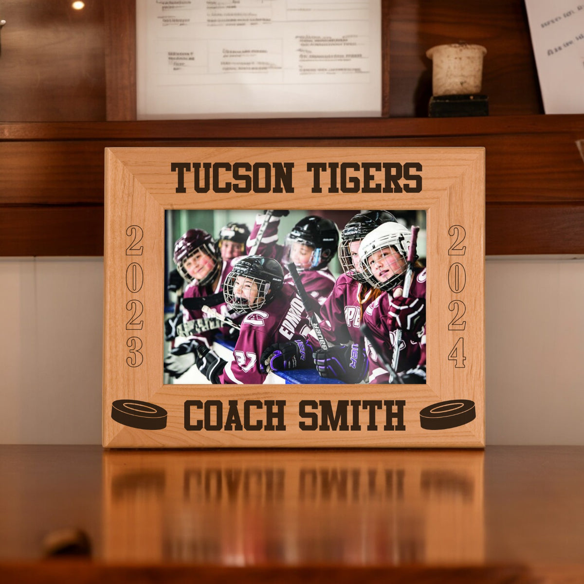 Personalized Hockey Coach Picture Frame | Custom Hockey Coach Gift ...