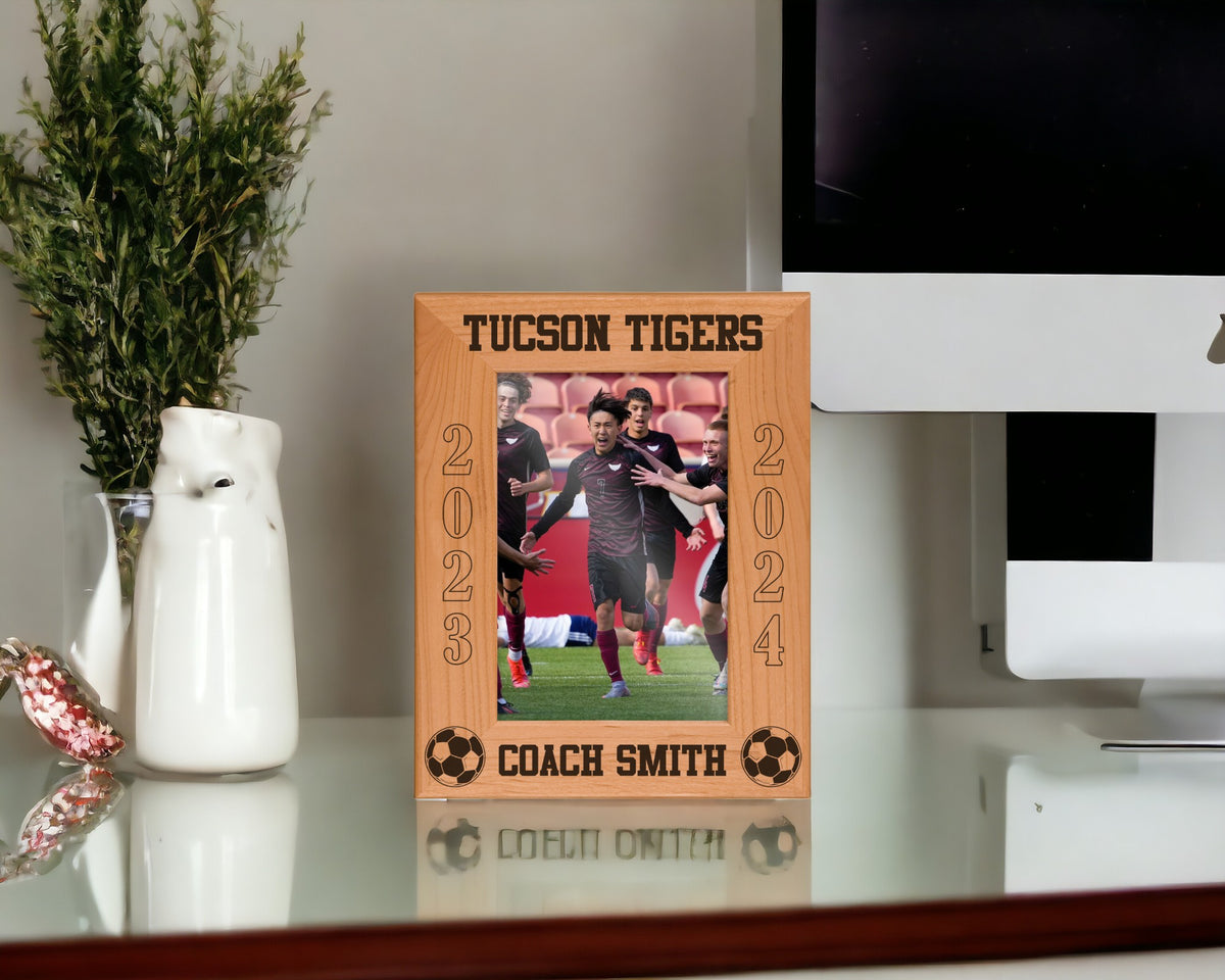 Personalized Soccer Coach Picture Frame | Custom Soccer Coach Gift ...