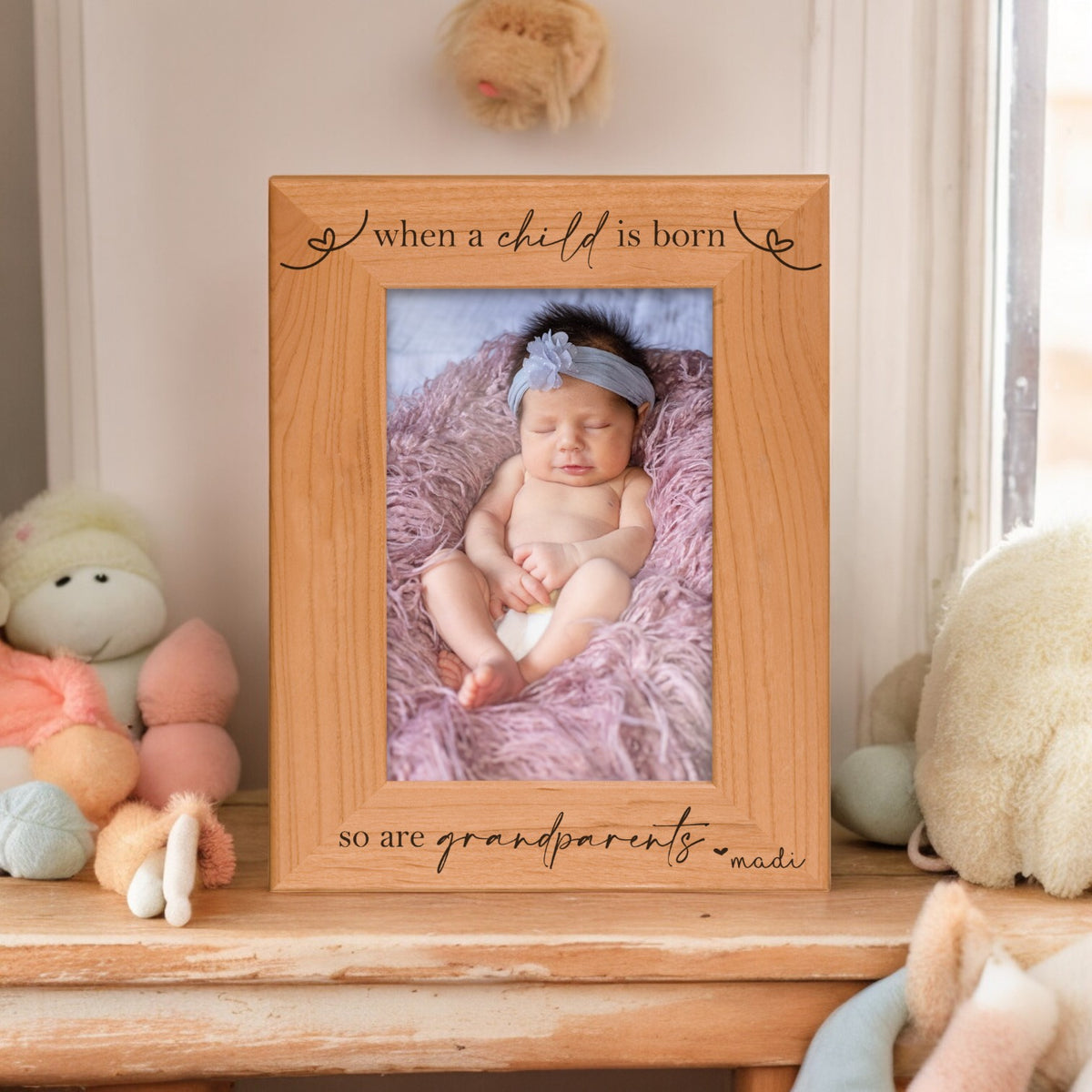 Personalized Baby Announcement Picture Frame | The Perfect Grandparents ...